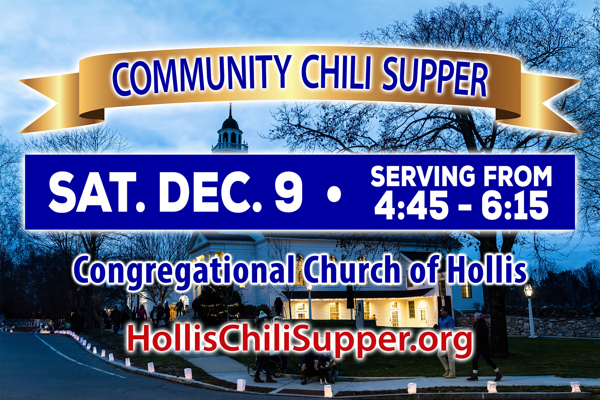 Community Chili Supper – Congregational Church of Hollis